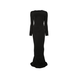 Rick Owens Simple Edfu Long-sleeve Maxi Dress