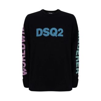 Dsquared2 Felpa S71Gd1224 Sweatshirt - - Sweatshirts & Hoodies - Herren - Schwarzk - L
