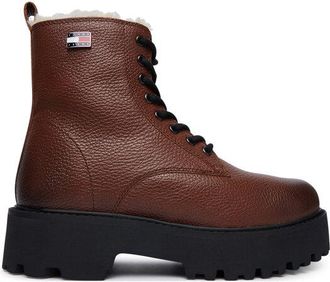 Tommy Jeans Schn&uuml;rschuhe Tjw Platform Boots Wl EN0EN03159 Braun