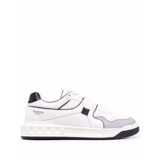 Valentino Garavani Multicolor Leder Sneakers Logo Applikation - - Shoes - Herren - Mehrfarbig - 45 EU
