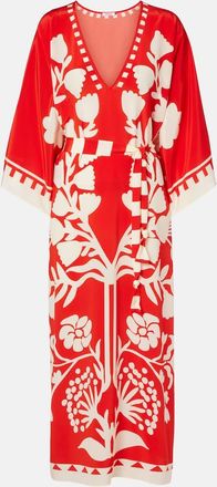 Eres Cafetan en soie imprim&eacute;e