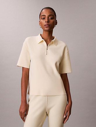 Calvin Klein Haut cintr&eacute; en maille avec col et fermeture &eacute;clair