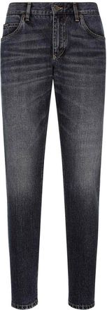 Dolce & Gabbana Straight Leg Jeans - Schwarz