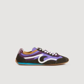 Sandro Light Wave Sneaker im Materialmix