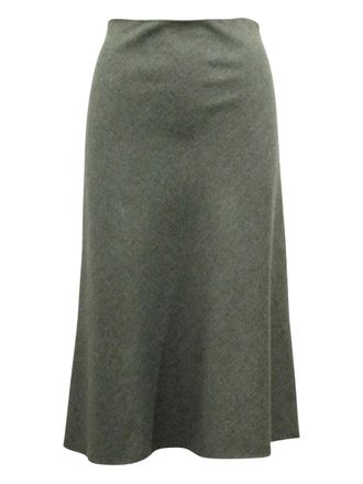 Theory jupe mi-longue &agrave; taille haute - Gris