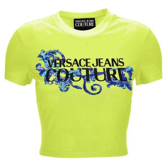 Versace Jeans Couture T-Shirts und Poloshirts - - Tops - Damen - Gr&uuml;n - S