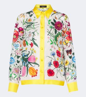 Gucci Hemd Gucci Flora aus Seide