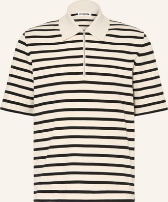 Jil Sander Strick-Poloshirt weiss