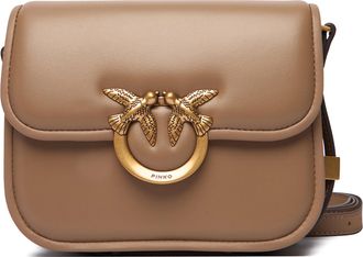 Pinko Handtasche PINKO Love Box Bag Fl Mini PE 25 PLTT 104297 A26L Braun