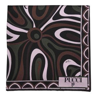 Pucci Foulard en soie imprim&eacute; Marmo et Pesci - Femme - Accessoires - Rose - Taille: ONE Size