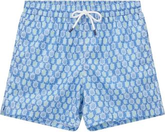 Fedeli Homme, Maillots de bain, Bleu, Taille: XL Short de bain &agrave; motifs