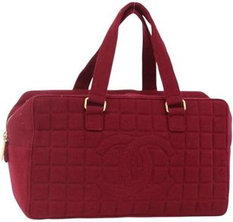 Chanel Sac &agrave; main vintage doccasion - Femme - Pre-owned - Rouge - Taille: ONE Size