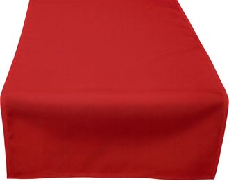 Matches 21 Tischläufer 40 x 150 cm für Küche & Esstisch - Waschbare Mitteldecke mit Lotuseffekt in Dunkelrot