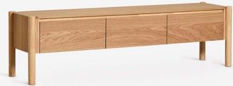 Sklum Sklum - TV-M&ouml;bel 185x45 cm aus mdf mit Eichenfurnier Munden Braun Eiche