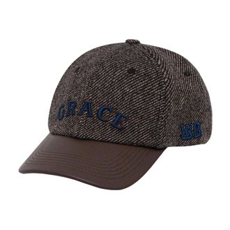 Wales Bonner Wales Bonner, unisex, Accessoires, Brun, Taille: ONE Size Casquette en Laine Grace