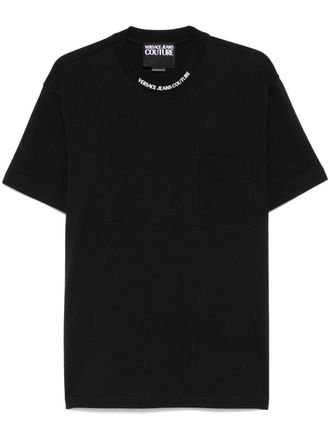 Versace Jeans Couture t-shirt à logo imprimé - Noir
