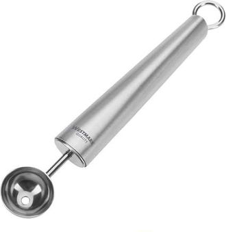 Westmark Aushöhl-Löffel/Obst- und Gemüse-Kugelformer, ø 3 cm, Länge: 18,6 cm, Rostfreier Edelstahl, Glory, Silber, 18222270