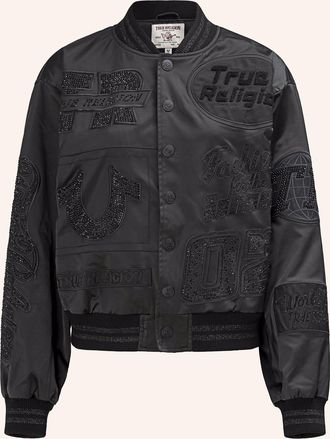 True Religion Bomberjacke Crystal schwarz