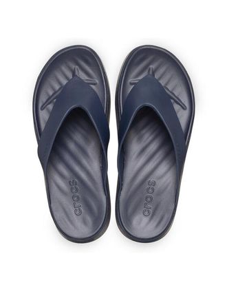 Crocs Zehentrenner Getaway Platform Flip 209410 Dunkelblau