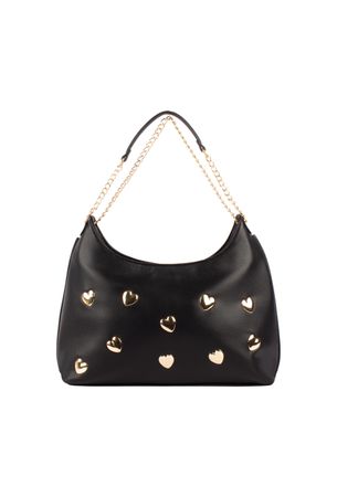 Mymo Schultertasche Damen schwarz