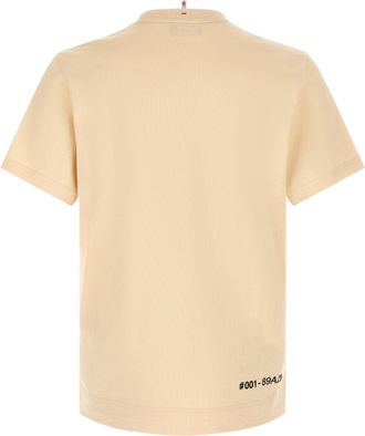 Moncler Logo-Print T-shirt - Cream