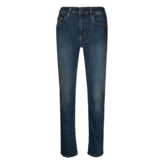 Levi's 724 High Rise Straight Swell - - Jeans - Damen - Blau - W25 L30