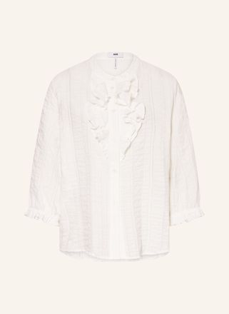 Cinque Cinque Bluse Ciphilipa Mit R&uuml;sche Und 3/4-Arm weiss