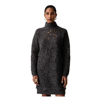 Ermanno Scervino Mini robe en maille - Femme - Robes - Gris - Taille: 40 FR