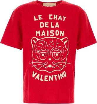 Valentino Chat De La Maison-print T-shirt
