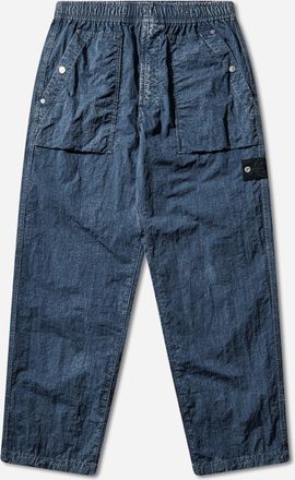 Stone Island Men s Hollow Fibre Nylon Indigo-TC + Mamo Corrosion Pants Indigo