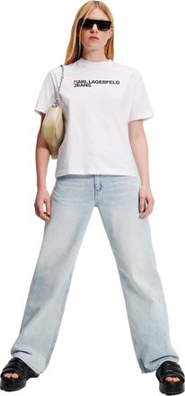 Karl Lagerfeld REGULAR FIT KURZARM T-Shirt, WEISS, S