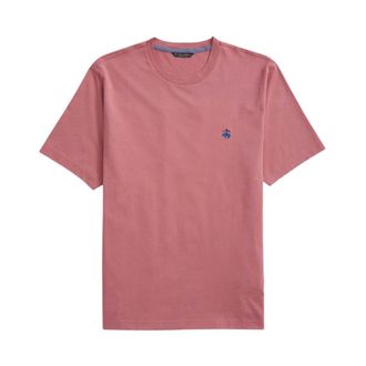 Brooks Brothers Homme, Tops, Rose, Taille: XL T-shirt en coton Supima &agrave; col rond