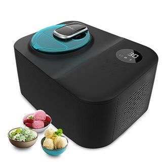 Cecotec Turbine à Glace 1,2 L Gelacy 1200 Touch. 110 W, Machine à glaces, Écran tactile, Fenêtre visuelle, Moteur amovible, Glaces en 30 minutes