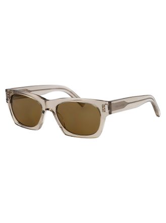 Saint Laurent Unisex Sunglasses Sl402 Beige-Brown Acetate Beige/brown