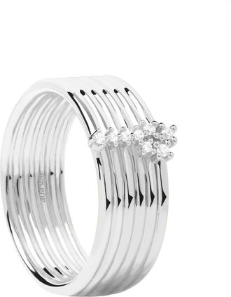 P D PAOLA PdPaola Damen-Damenring 925er Silber Zirkonia 56 Silber 32019937