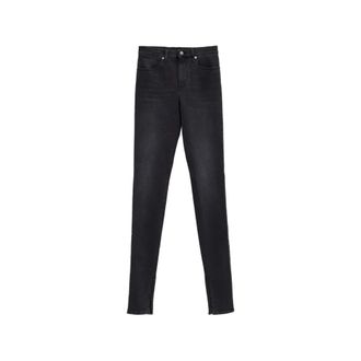 Gucci Gewaschene Baumwoll-Denim-R&ouml;hrenjeans - - Jeans - Damen - Schwarzk - W26
