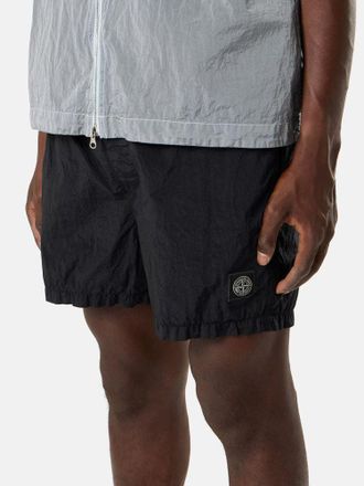 Stone Island Lightweight Nylon Shorts - Black