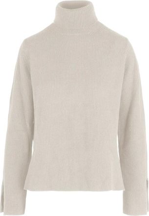 Bomboogie Femme, Pulls, Beige, Taille: 38 FR Pull Col Roul&eacute; M&eacute;lange de Coton