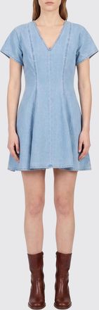 7 For All Mankind Robe Femme couleur Bleu