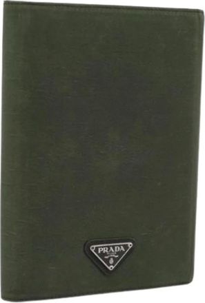 Prada Pre-owned Couverture de agenda - Femme - Pre-owned - Vert - Taille: ONE Size