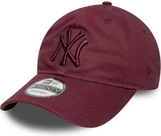 New Era Casquette de baseball 9Twenty League Essential MLB New York Yankees pour adulte Rouge fonc&eacute;