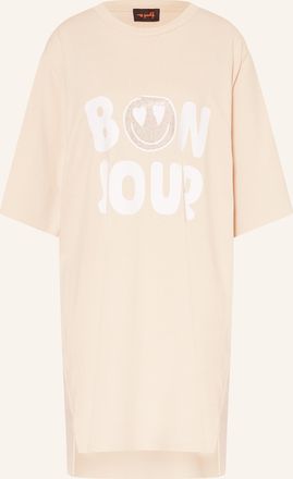 Miss Goodlife Miss Goodlife Sweatkleid Mit Schmucksteinen beige