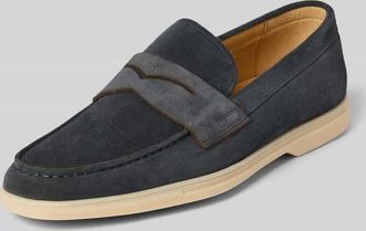 Carl Gross Loafer aus echtem Leder in Suede-Optik
