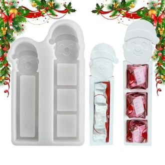 Generic Moules de No&euml;l en r&eacute;sine P&egrave;re No&euml;l - Design compact et &eacute;l&eacute;gant, &eacute;l&eacute;gant, bonbons, mignon, moule &agrave; remplir, d&eacute;corer la p&acirc;tisserie, le chocolat, la glac