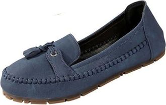 Generic Chaussures plates &agrave; enfiler pour femme - Couleur unie - &Eacute;l&eacute;gantes - Classiques - Pliables - L&eacute;g&egrave;res et confortables - Coupe large - Style d&eacute;contract&eacute; 