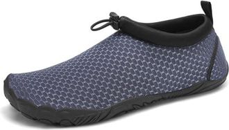 Mishansha Chaussures de Natation Homme Femme Chaussure de Plage Respirantes Séchage Rapide Eté Baskets deau pour Surf Plongée Nager Yoga 38EU Bleu Plage