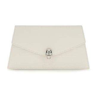 Alexander McQueen Mini Skull Clutch - - Bags - Damen - Wei&szlig; - ONE SIZE