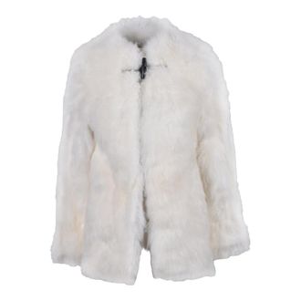 We11done We11Done, Femme, Vestes, Blanc, Taille: 40 FR Veste en Cachemire et Fourrure de Ch&egrave;vre