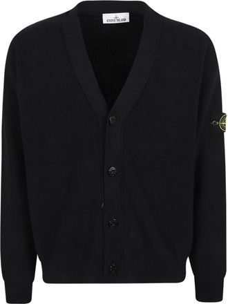 Stone Island Homme, Pulls, Bleu, Taille: XL Buttoned Cardigan