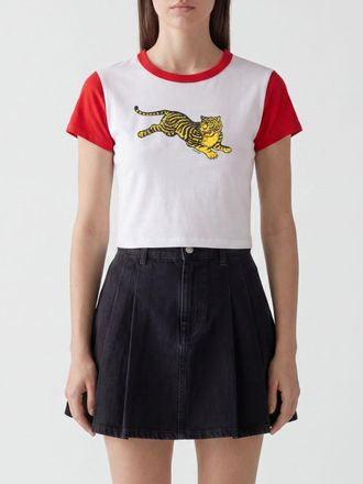 Kenzo T-shirt coupe slim en coton avec logo Tiger Paris